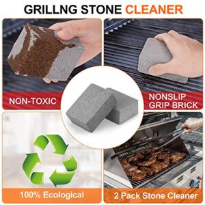 Kelfuoya Grill Cleaning Bricks Ecological Barbecue Cleaning Blocks Grill Stones De-Scaling Grill Cleaning Bricks Magic Stones Griddle Cleaning Blocks,10 Pack