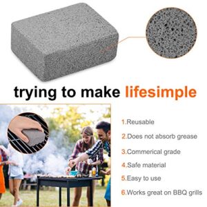 Kelfuoya Grill Cleaning Bricks Ecological Barbecue Cleaning Blocks Grill Stones De-Scaling Grill Cleaning Bricks Magic Stones Griddle Cleaning Blocks,10 Pack