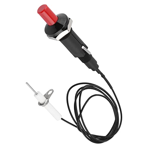 Piezo Igniter Spark Ignition Set, Type of 1 Out 2 Propane Push Button Igniter with Electrode Resistance Wire for Grill, Camping, Fireplace, Gas, Stove, Oven, Heater