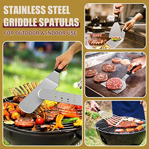 30Pcs Griddle Accessories Kit, Joyfair Flattop Grill Spatulas Set with Melting Dome for Outdoor Camping BBQ, Include Stainless Steel Turner/Scraper/Meat Tenderizer/Carry Bag, Dishwasher Safe