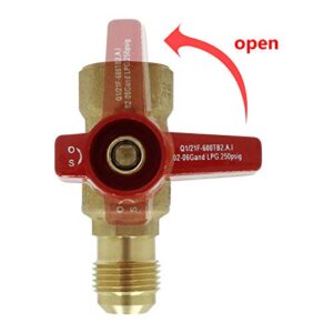 MENSI 22" Stainless Steel Flexible Natural and Propane Gas Line 1/2" Brass Ball Control Valve with Coupling and 3/8" Flare Fitting Ass Kit