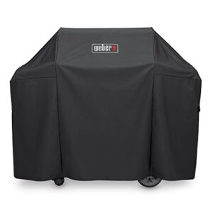 weber genesis ii 300 series premium grill cover, heavy duty and waterproof, fits grill widths up to 59 inches