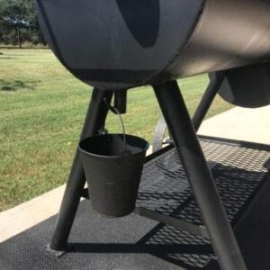 ZBXFCSH Grill Grease Bucket Fits Traeger/Pit Boss Wood Pellet Grills, Drip Bucket for Oklahoma Joe's, Grill Grease Bucket Fits Most Offset Smokers, Black