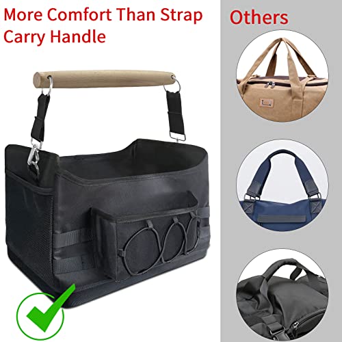 Favfully Carry Griddle Caddy, Cook Grilling Caddy, Picnic Basket Storage Bag for Griddle/BBQ Organizer Store All Your Grill Tools Accessories in One Place