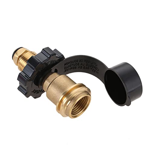 Mtsooning Propane Refill Adapter, 1Lb POL to QCC1 / Type1 Gas Bottle Cylinder Hose Regulator Valve Propane Tank Connector