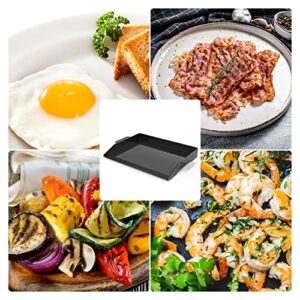 Onlyfire Chef Universal Porcelain-enameled Cast Iron Cooking Griddle, Non-Stick Grill Plate with extra high sidewalls for All Gas Grills and 4 Burner Range Oven