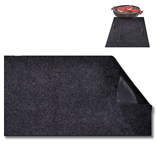 TourKing Under BBQ Grill Mat Grill Mat Gas Grill Mat (48"x 30"), BBQ Grilling for Gas,Absorbing Oil Pads,Floor Mat Protect Decks,Patios, Grease Splatter Outdoor Use