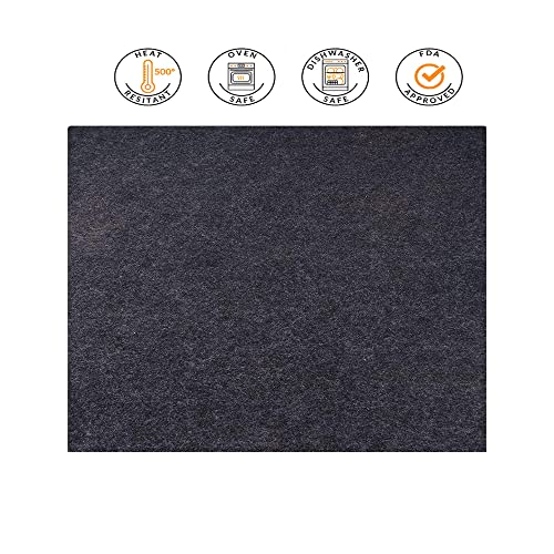 TourKing Under BBQ Grill Mat Grill Mat Gas Grill Mat (48"x 30"), BBQ Grilling for Gas,Absorbing Oil Pads,Floor Mat Protect Decks,Patios, Grease Splatter Outdoor Use