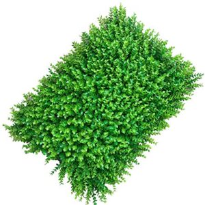 cncest 12pcs artificial simulation boxwood hedge wall plant panel waterproof outdoor plant panels grass fence 60x40x4cm (12pcs)