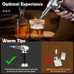 Old Fashioned Cocktail Smoker Kit, DULEC Whiskey & Bourbon Smoker Kit with 4 Flavors Wood Chip, Drink Smoker Infuser Kit with Portable Bag -Gift for Dad, Husband, Friends (No Torch)