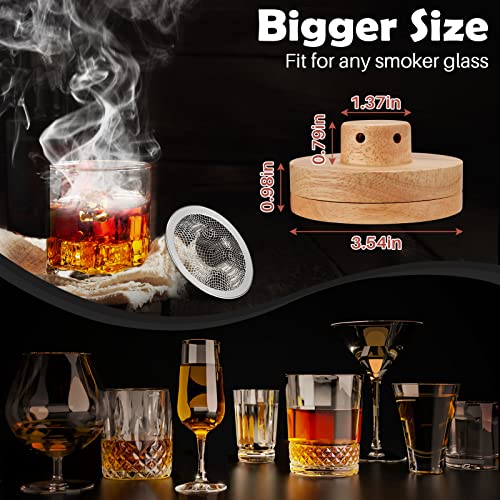 Old Fashioned Cocktail Smoker Kit, DULEC Whiskey & Bourbon Smoker Kit with 4 Flavors Wood Chip, Drink Smoker Infuser Kit with Portable Bag -Gift for Dad, Husband, Friends (No Torch)