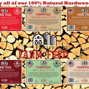 FAMILY FARM AND FEED | Hardwood Natural BBQ Grill Smoke Bake | Oak | Pellets | 4 Pound Pel Bag