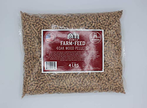 FAMILY FARM AND FEED | Hardwood Natural BBQ Grill Smoke Bake | Oak | Pellets | 4 Pound Pel Bag