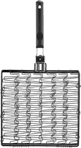 mr. bar-b-q 06620y non stick flexible basket with folding handle