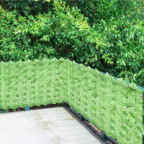 GUANGLU Artificial Leaf Screening, Ivy Leaf Screening, Artificial Hedge Fence and Faux Ivy Vine Leaf Decoration for Outdoor Decor, Garden