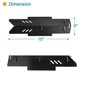 BBQration 15 inch Widen Heat Plate Replacement for Dyna-glo DGF510SBP DGF510SSP, Uniflame GBC1059WB, Backyard BY13-101-001-13 GBC1460W, Heat Shield Tent Flame Tamer Burner Cover