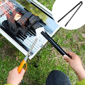 Utoolmart BBQ Charcoal Tongs For Grill, Heavy Duty Carbon Steel Metal Clip Tongs Clamp Clip for Charcoal Serving Tools 1 Pcs