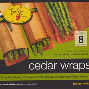 TrueFire Gourmet TFWraps8-8 Cedar Wraps, 7.25 x 8 Inch, 8 Count (Pack of 1)