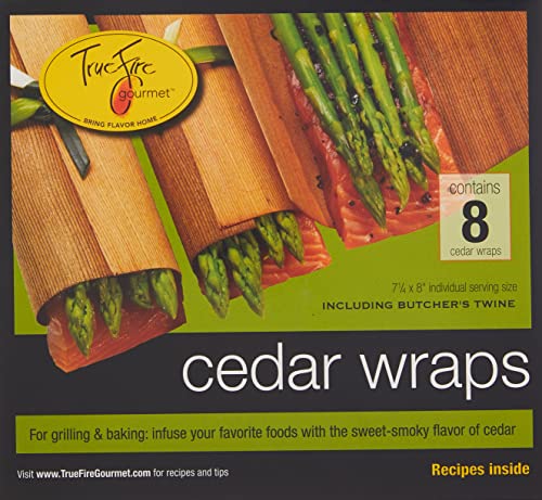 TrueFire Gourmet TFWraps8-8 Cedar Wraps, 7.25 x 8 Inch, 8 Count (Pack of 1)