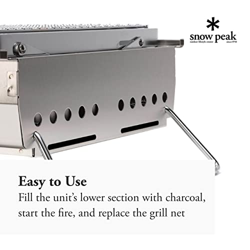 Snow Peak - Iron Grill Table BBQ Box - Large