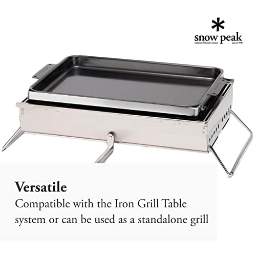 Snow Peak - Iron Grill Table BBQ Box - Large