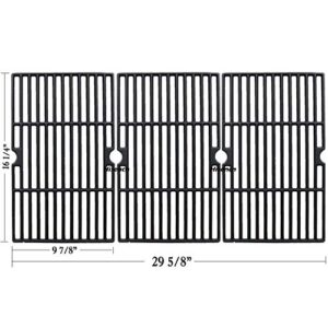 Hisencn Grill Burner Tube, Heat Plates, Grill Grates Repair kit Replacement for Dyna Glo DGF510SBP, Backyard, Uniflame Gas Grills