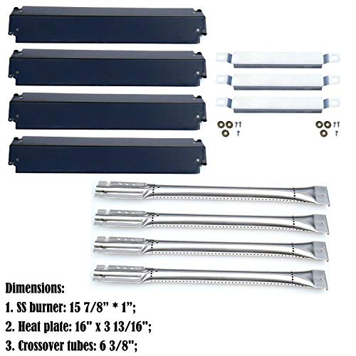 Direct Store Parts Kit DG101 Replacement for Charbroil Gas Grill Burners,Heat Plates and Crossover Tubes