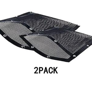 Hylfenis BBQ Mesh Grill Bags for Outdoor Grill, 2PACK Non-Stick Mesh Bags for Grilling,12 x 9.5Inch, 8.66 x 10.6 Inch-Charcoal,For Pellet Smoker BBQ Grilling