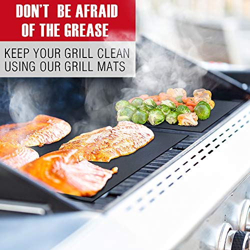 KP 3 in 1 Dream Set- Safe Grill Cleaning Kit - Bristle Free Grill Brush for Outdoor Grill w/Grill Scraper +Heavy Duty Grill Mat|Best BBQ Brush for Grill Cleaning | Grill Accessories for All Grills