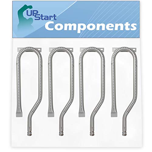 UpStart Components 4-Pack BBQ Gas Grill Tube Burner Replacement Parts for Jenn Air 750-0141 - Compatible Barbeque 15 3/4" Stainless Steel Pipe Burners