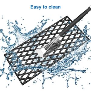 Uniflasy Cast Iron Cooking Grates for Dyna glo DGH450CRP DGH450CRP-D 4 Burner, DGH485CRP DGH474CRP 5 Burner Cooking Grid Replacement Part Kit