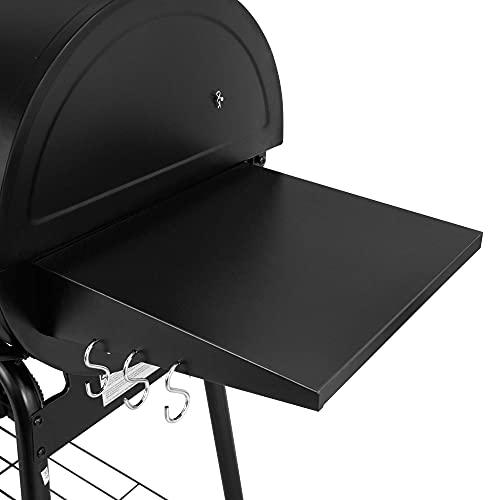 Royal Gourmet CC1830SC Charcoal Grill Offset Smoker with Cover, 811 Square Inches, Black, Outdoor Camping