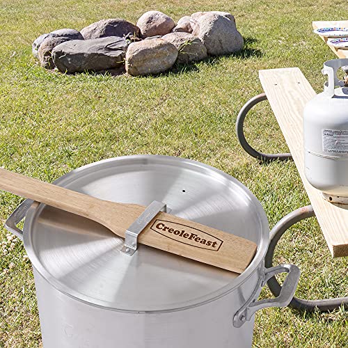 Creole Feast SBK0601 60 Qt. Seafood Boiling Kit with Strainer, Outdoor Aluminum Propane Gas Boiler Steamer with 10 PSI Regulator, 100,000 BTU Jet Burner