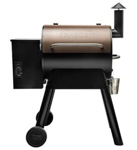 traeger grills pro series 22 electric wood pellet grill and smoker, bronze, extra large