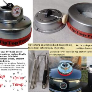 Tip Top Temp Attachable Grill Temperature Regulator (TTT-03 Kettle)