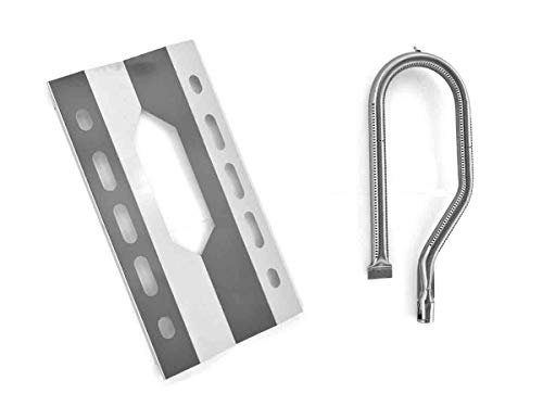 Grill Parts Gallery Replacement Kit for Nexgrill 720-0008-T, 720-0014, Virco 210001-LP, Costco 720-0070-LP & Sterling Forge Courtyard 2404 Gas Models - Includes 1 Burner & 1 Heat Plate