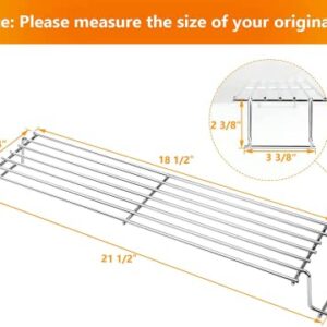 Hisencn 69866 Warming Rack for Weber Spirit I & II 200 Series with Up Front Control, for Weber Spirit E210 S210 E220 S220 Weber GS4 Spirit II Grill, 21.5 inch Grill Rack for Weber Spirit 2 Grill,67026