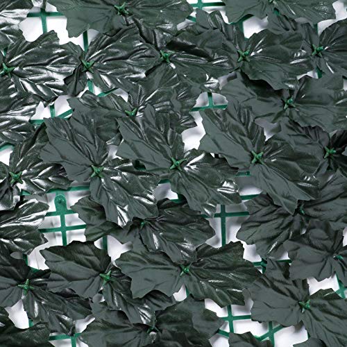 Boshen 3Pcs 118 x 39 Inch Artificial Faux Ivy Privacy Fence Outdoor Ivy Leaf Fence Privacy Screen Faux Greenery Decorative Privacy Panels Vine Leaf Decoration for Garden Porch Patio Balcony