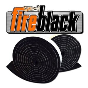 FireBlack34 for Big Green Egg Small Medium & Mini 3/4 x 1/8 Black Hi Temp BBQ Smoker Gasket 15 ft