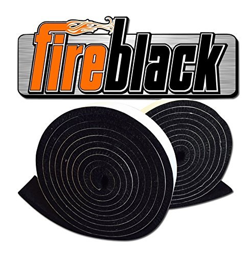 FireBlack34 for Big Green Egg Small Medium & Mini 3/4 x 1/8 Black Hi Temp BBQ Smoker Gasket 15 ft