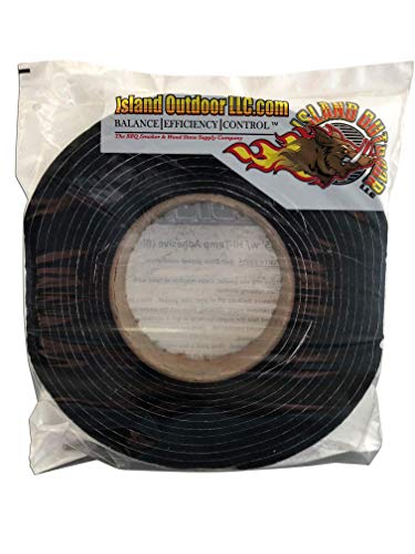 FireBlack34 for Big Green Egg Small Medium & Mini 3/4 x 1/8 Black Hi Temp BBQ Smoker Gasket 15 ft