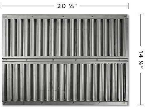 Music City Metals 99511 Stainless Steel Heat Plate Replacement for Select Ducane Gas Grill Models