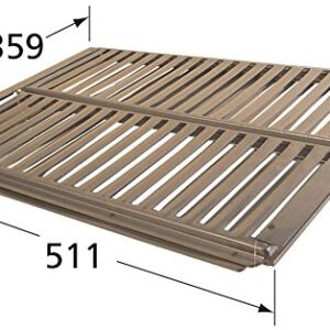 Music City Metals 99511 Stainless Steel Heat Plate Replacement for Select Ducane Gas Grill Models