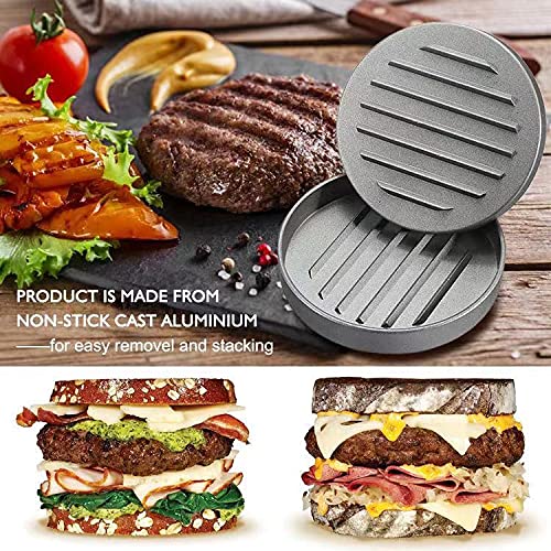 Burger Press 100 Patty Papers Set-Non-Stick Hamburger Press Patty Maker Mold for BBQ Barbecue Kitchen Grilling BPA Free