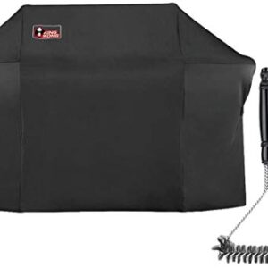 Kingkong 7109 Premium Grill Cover for Weber Summit 600-Series Gas Grills Including Grill Brush and Tongs