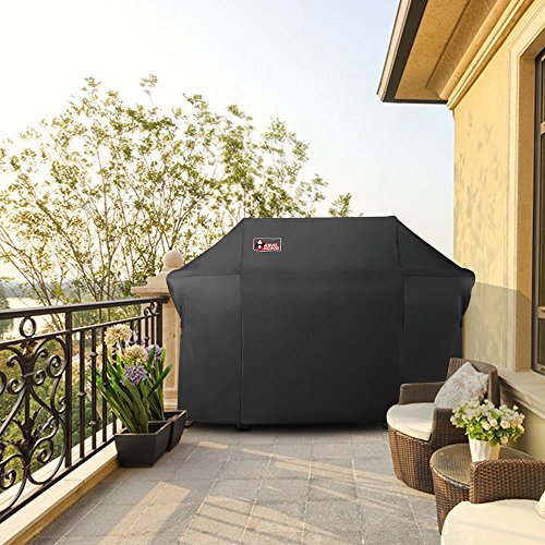 Kingkong 7109 Premium Grill Cover for Weber Summit 600-Series Gas Grills Including Grill Brush and Tongs