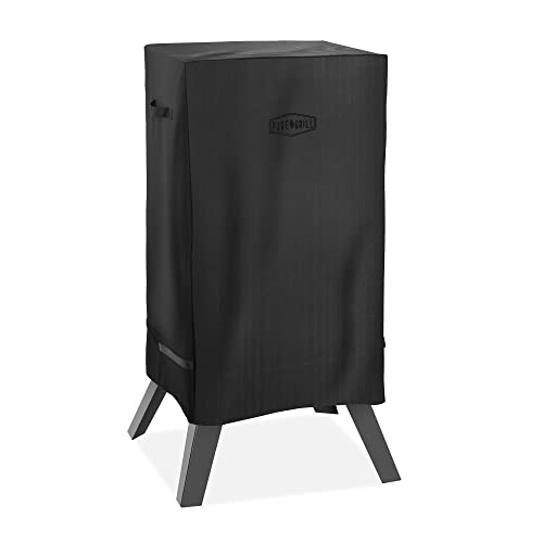 Pure Grill 30-inch Smoker BBQ Grill Cover for Electric Vertical Smokers - Universal Fit, Heavy-Duty, Waterproof, Fade Resistant Fabric (Cover - 19" x 17" x 30")