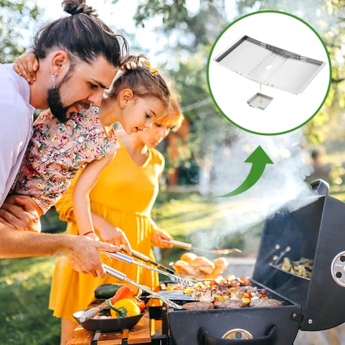 Grease Tray with Drip Pan for Gas Grill, Outdoor Grill Replacement Parts, Universal Adjustable Stainless Steel Grease Tray Set for Expert, NEXGRILL, Dyna Glo, BHG, Kenmore, Uniflame, Backyard and More