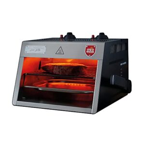 the otto grill original, infrared steak grill from otto wilde, 1500°f in 3 minutes, integrated grill drawer, 100% stainless steel