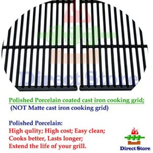 Direct Store Parts Kit DG180 Replacement for Perfect Flame 5 Burner 720-0522; Charmglow 5 Burner 720-0396,720-0578 Gas Grill(SS Burner + Porcelain Steel Heat Plate + Porcelain Cast Iron Cooking Grid)